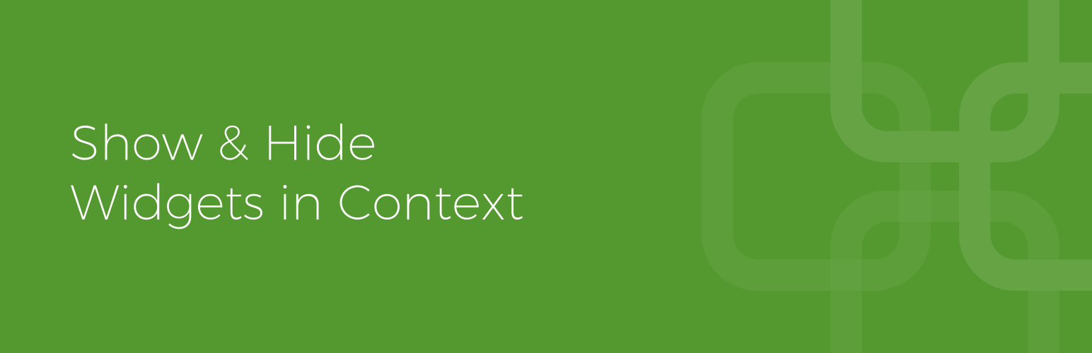 Widget Context — Show and hide widgets in WordPress